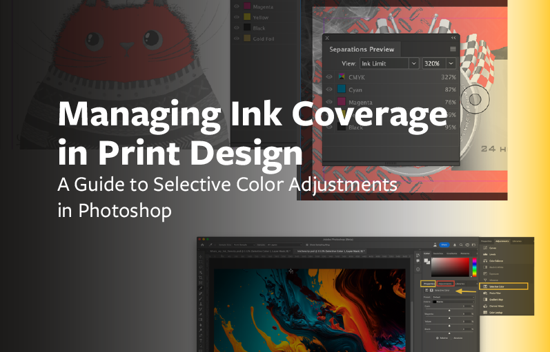 Managing Ink Coverage in Print Design: A Guide to Selective Color Adjustments in Photoshop
